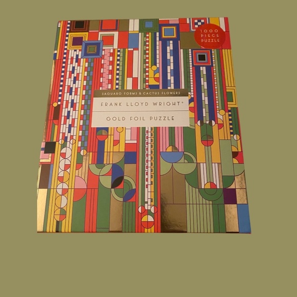 Galison | Games | Frank Lloyd Wright 00 Piece Gold Foil Puzzle | Poshmark